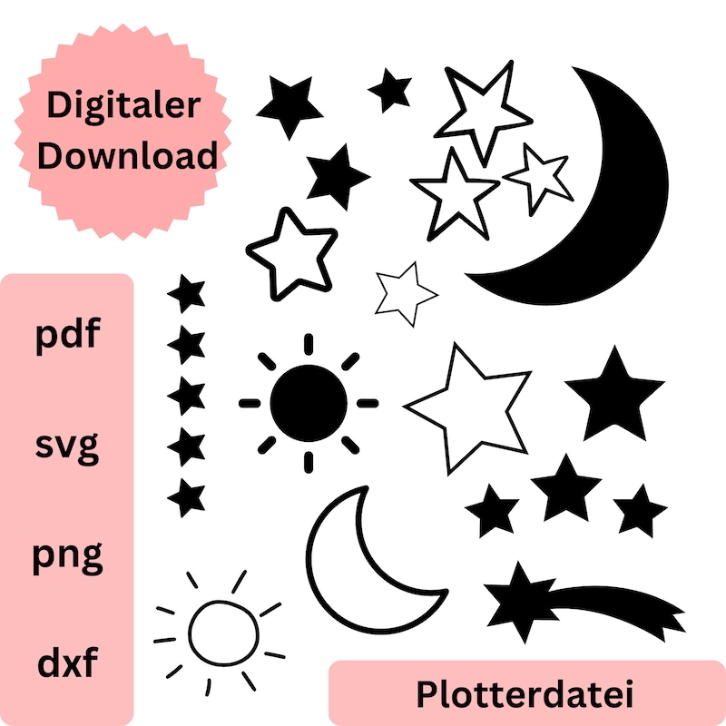 Plotterdatei sterne - Etsy.de