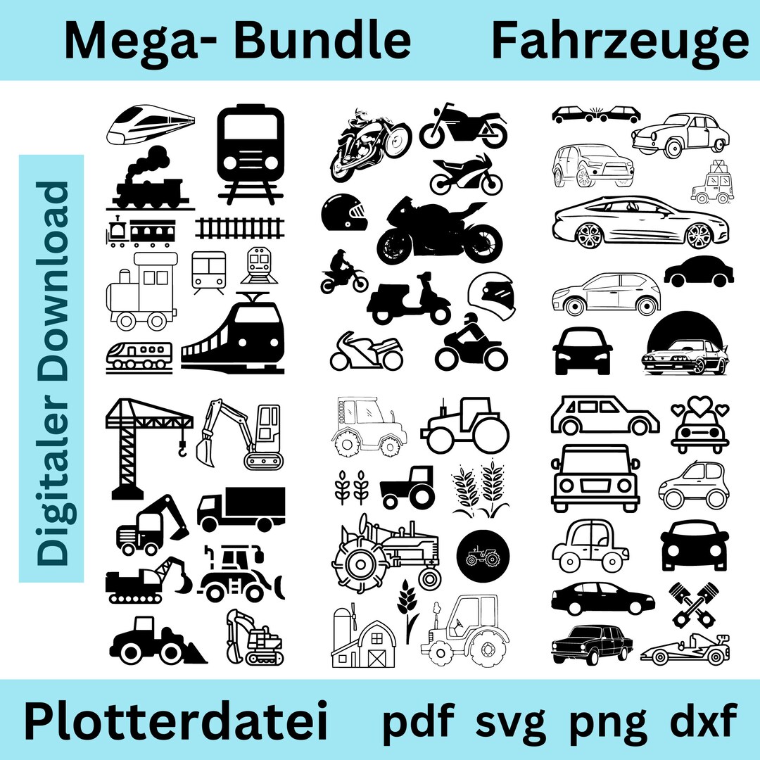Mega Bundle Plotter File Vehicles - Etsy