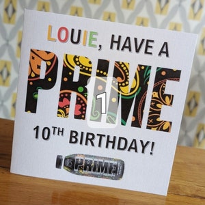 Prime Hydration Drink Birthday Bunting Personalised Photo - Etsy UK