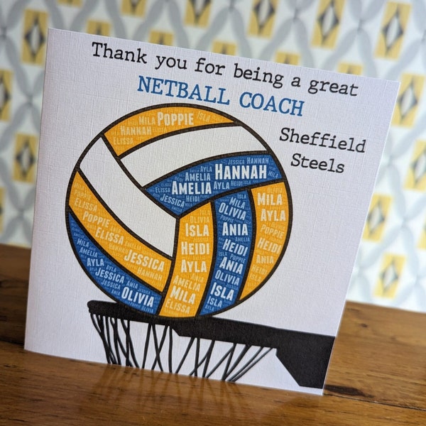 Netball Thank You - Etsy UK