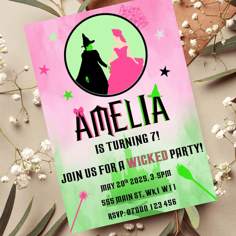 Wicked Party Invitations - Etsy