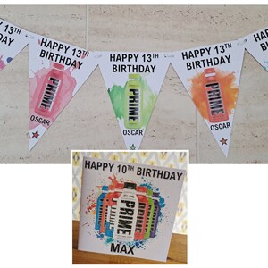 Personalised Prime Birthday Card , Prime Hydration Birthday Card ...