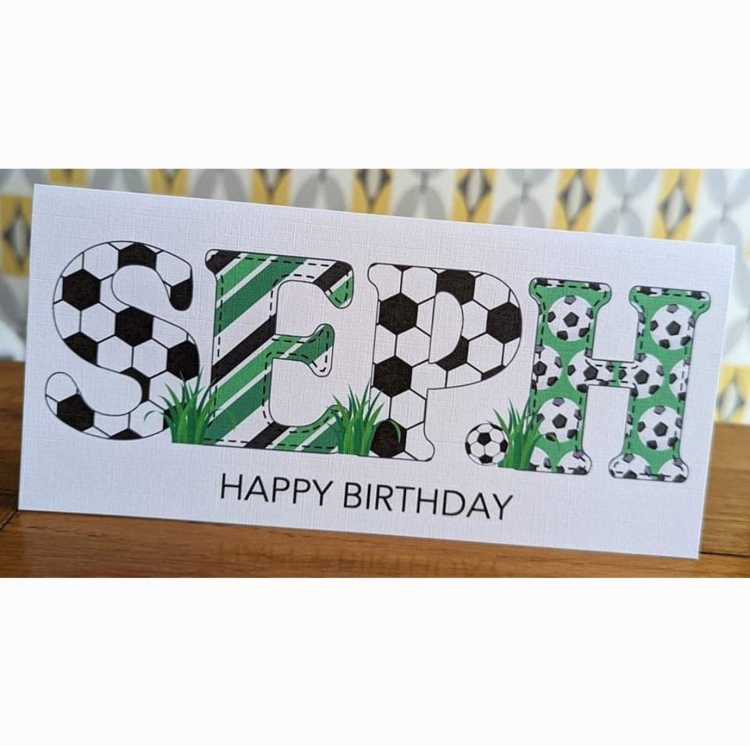 Personalised Football Birthday Card Boys Football Birthday Card Girls personalised-football-birthday-card-boys-football-birthday-card-girls