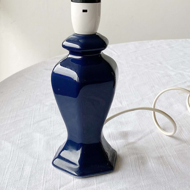 Blue Ceramic Lamp - Etsy UK