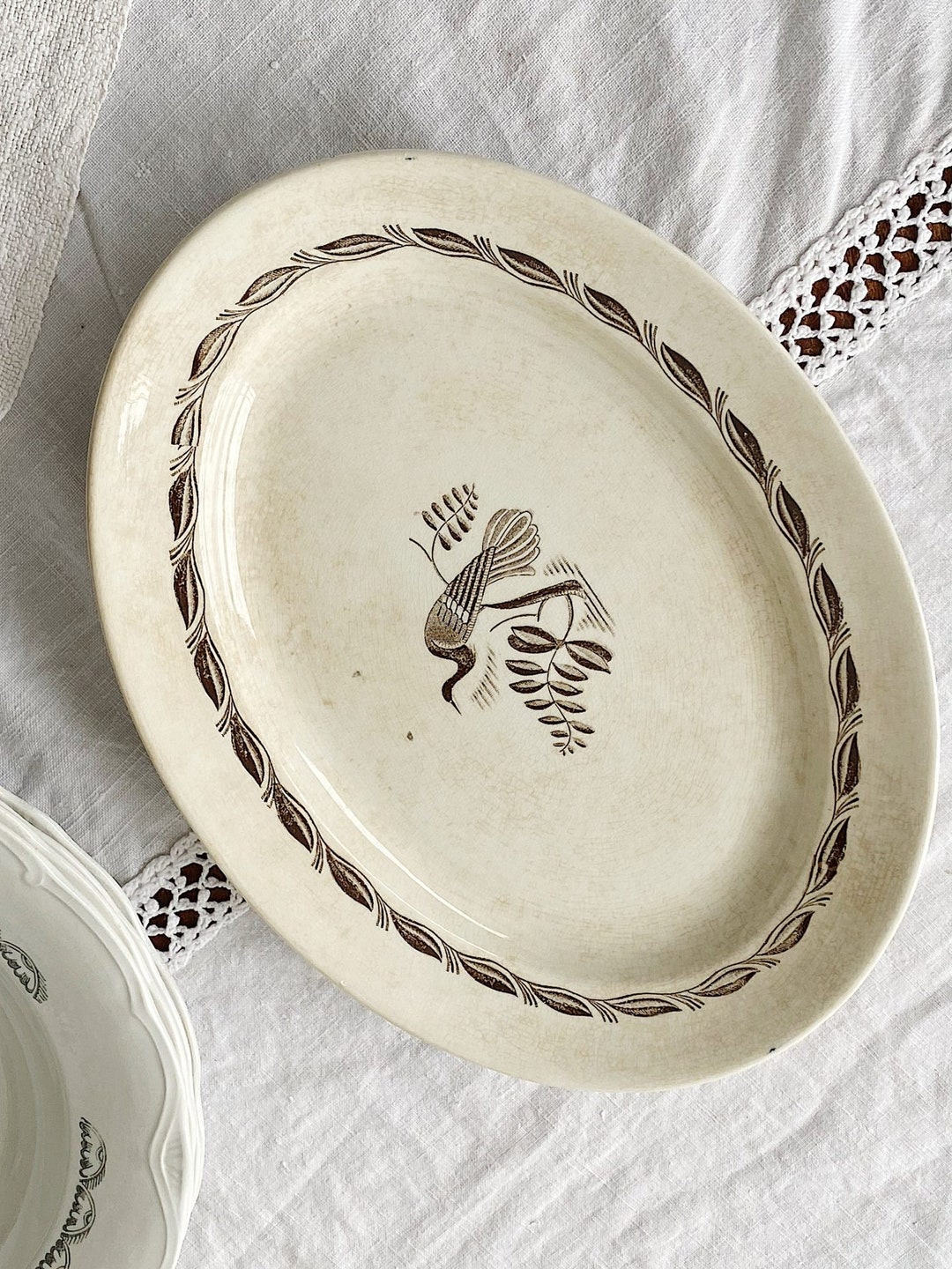 RARE Collectible Antique 1930s Art Deco GEFLE Sweden Dinner Serving ...