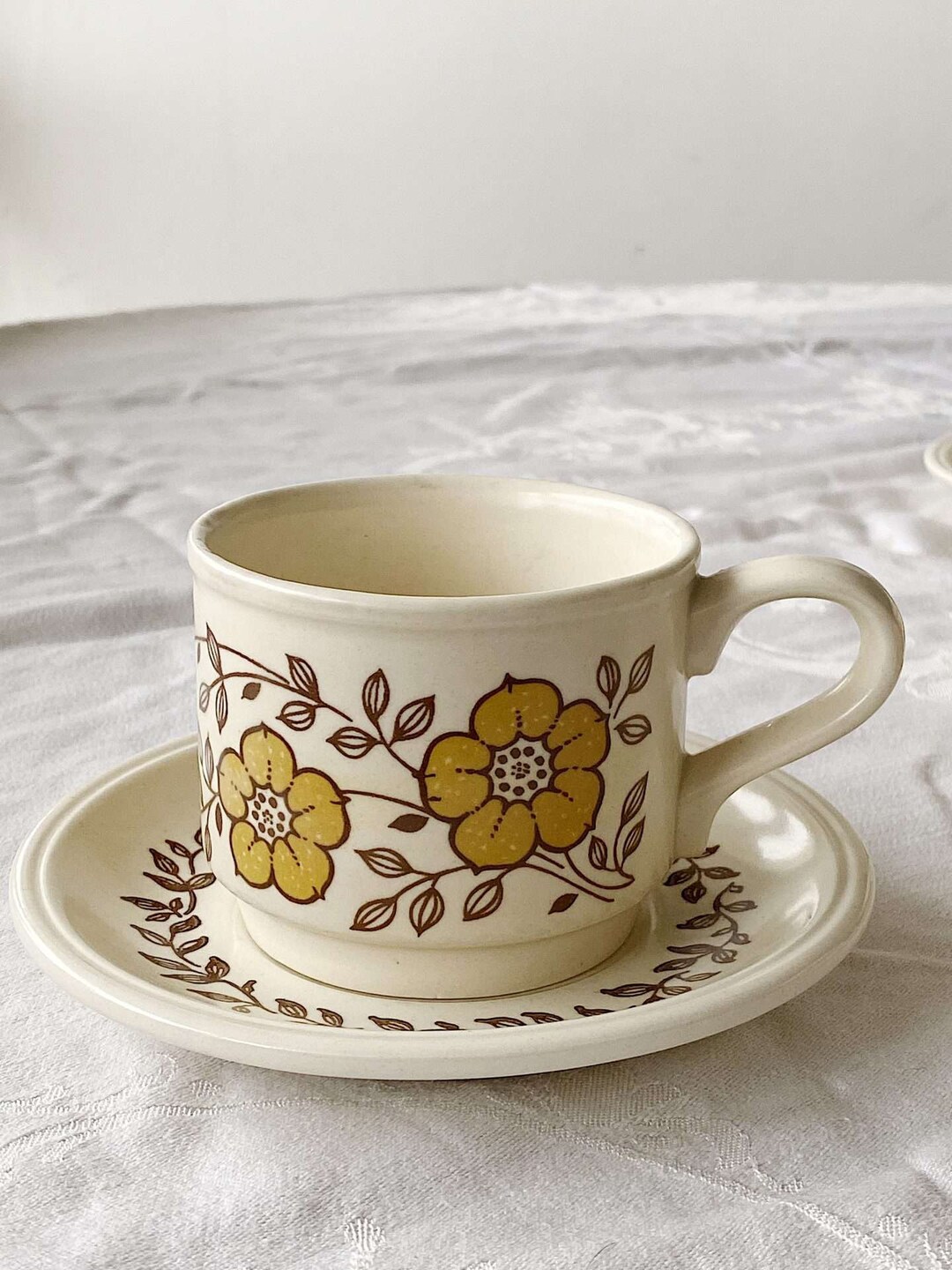 Vintage Mid Century 60s Floral Coffee Duo Set From BILTONS England (1 ...