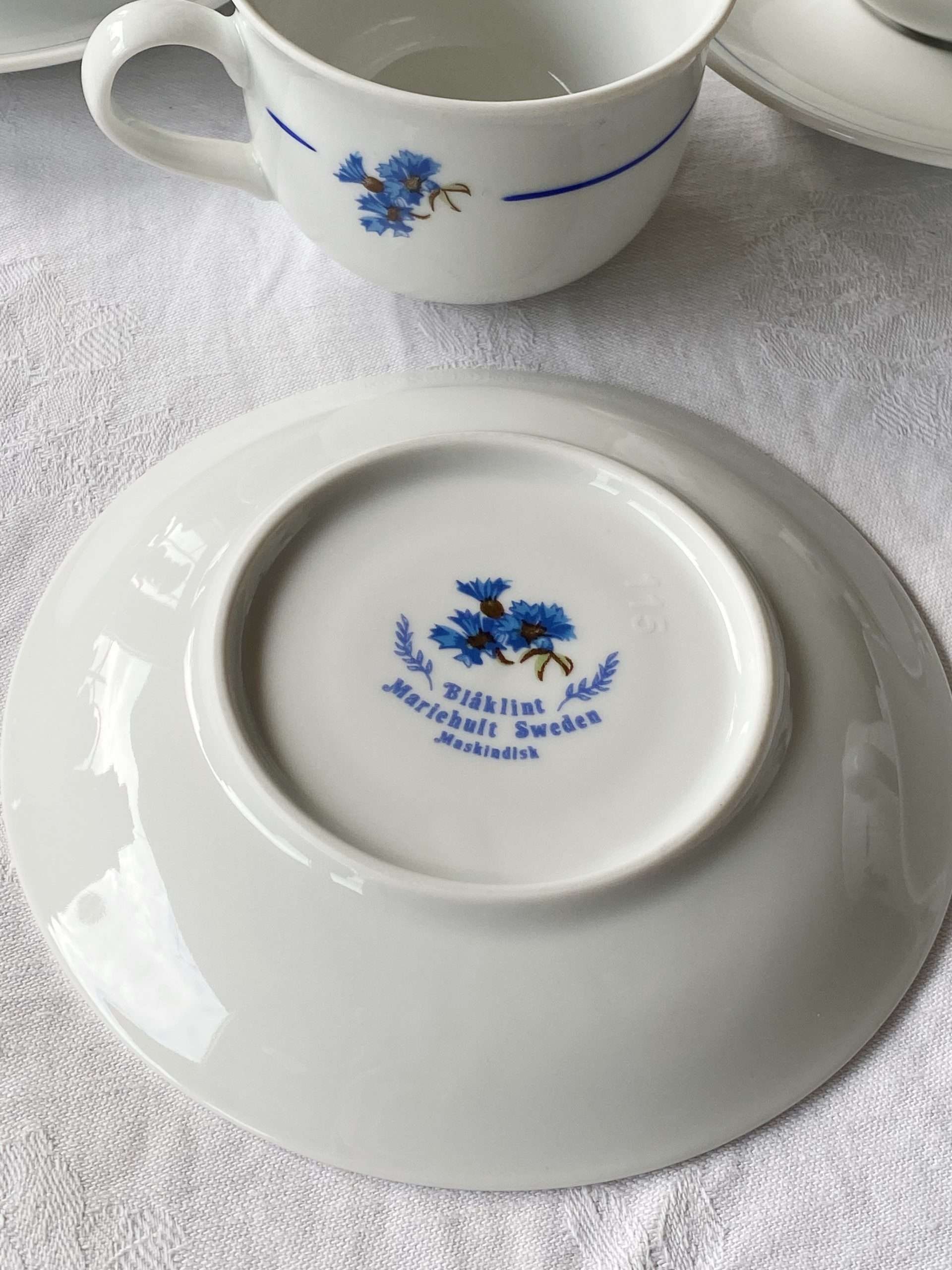 Vintage 1970s Mid Century Porcelain Coffee Duo Set 'BLAKLINT' From From ...