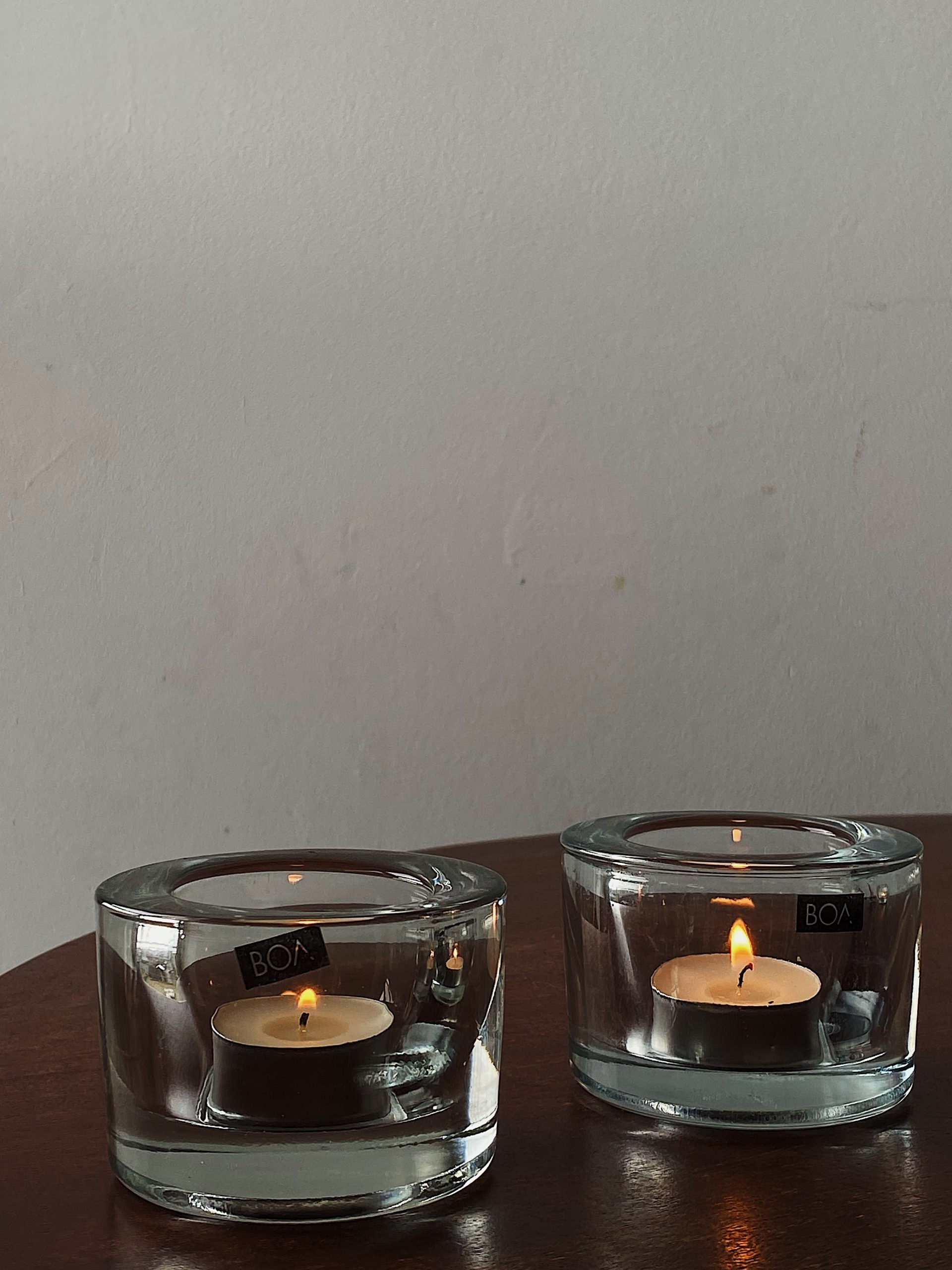 Scandinavian Heavyweight Art Glass Candle Holder Votive From BOA - Etsy