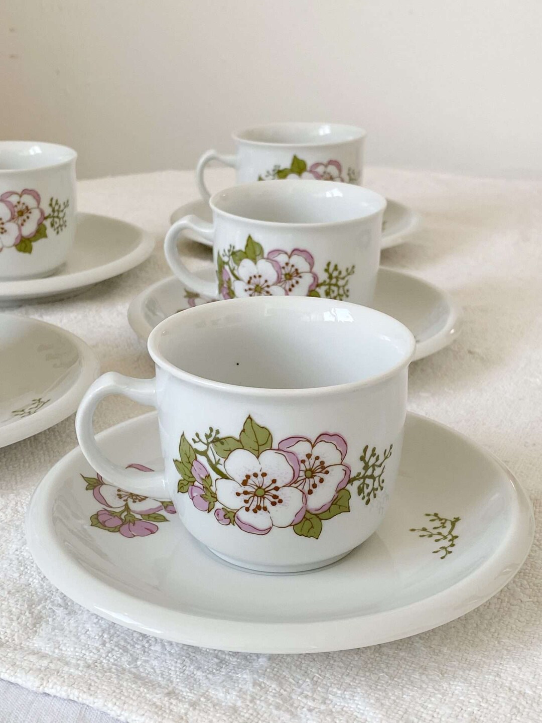 Vintage 60s Floral Porcelain Coffee Duo Set From KAHLA Germany / 1 Cup 1 Plate - Etsy