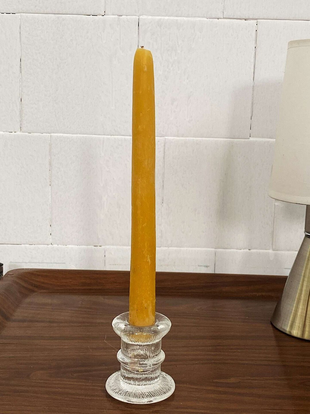 Vintage Mid Century 70s Glass Candle Holder 'NORDICA' From LUMINARC ...