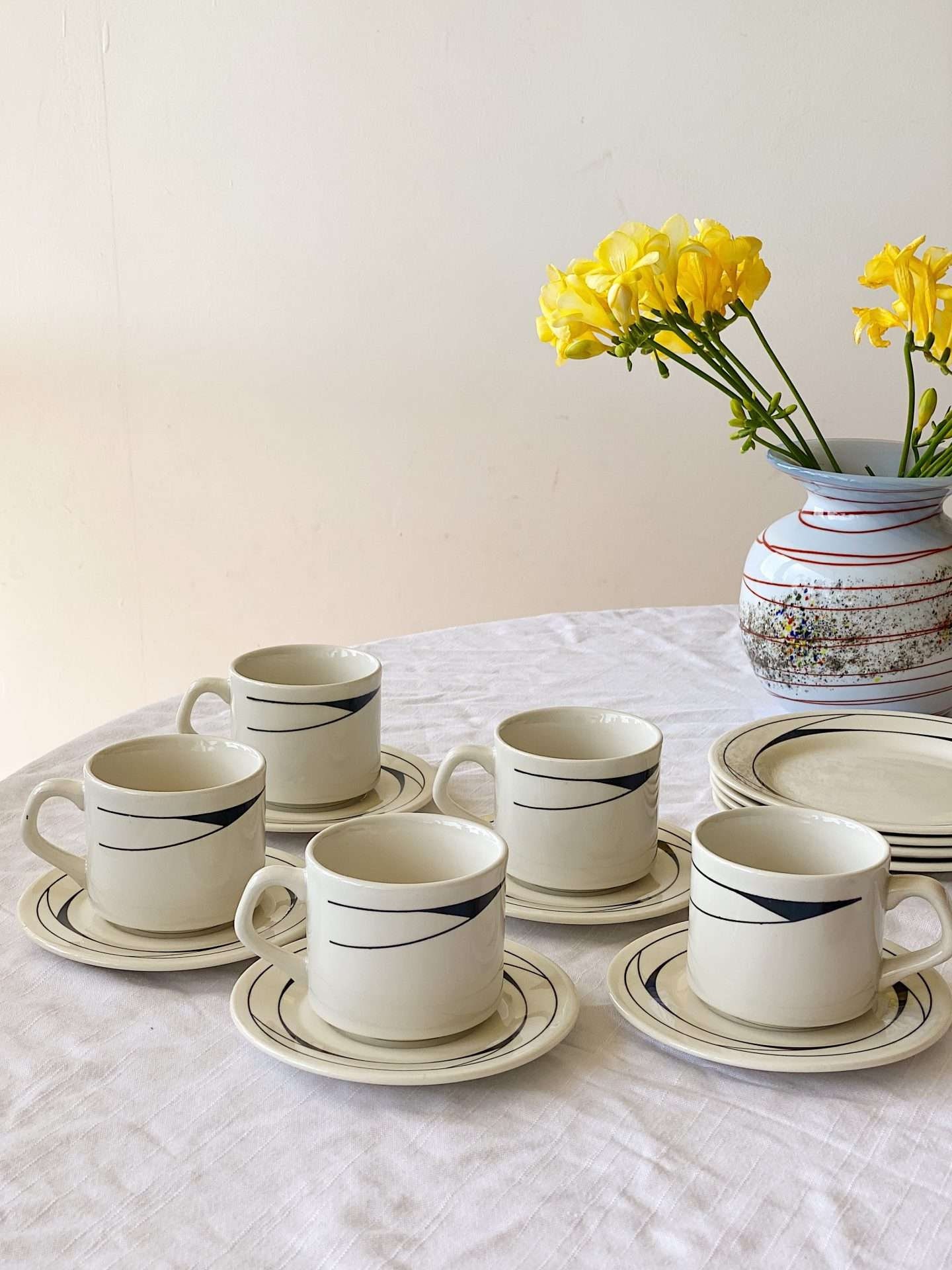 Vintage Minimalist Coffee Duo Set 'OXFORD' Made in Brazil / 1 Cup 1 ...