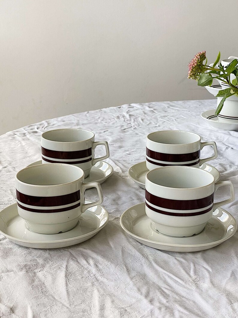 Vintage Mid Century 60s Porcelain Coffee Duo Set From Epiag ...