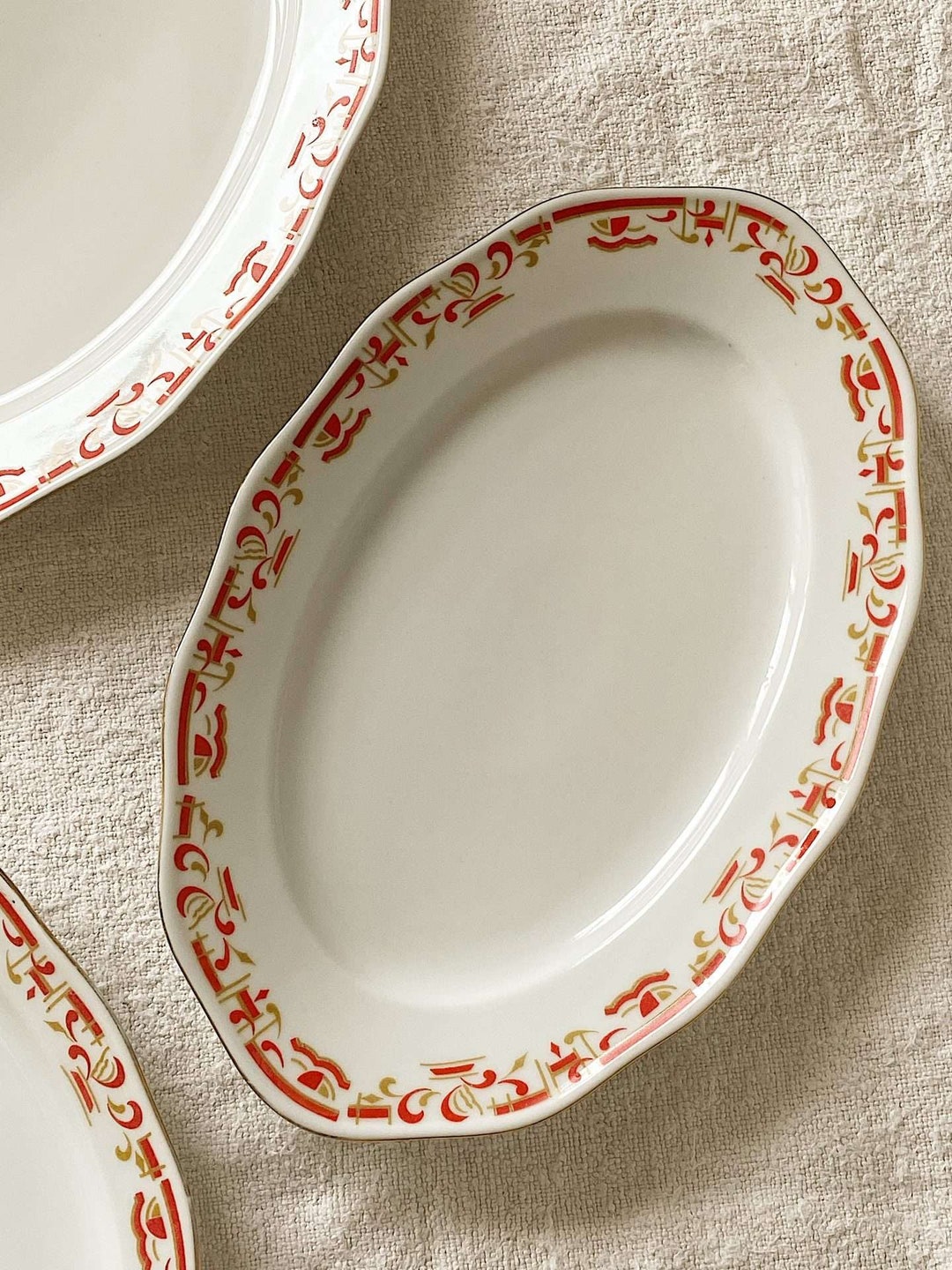 Antique Art Deco 1930s Porcelain Serving Plate From Eschenbach - Etsy