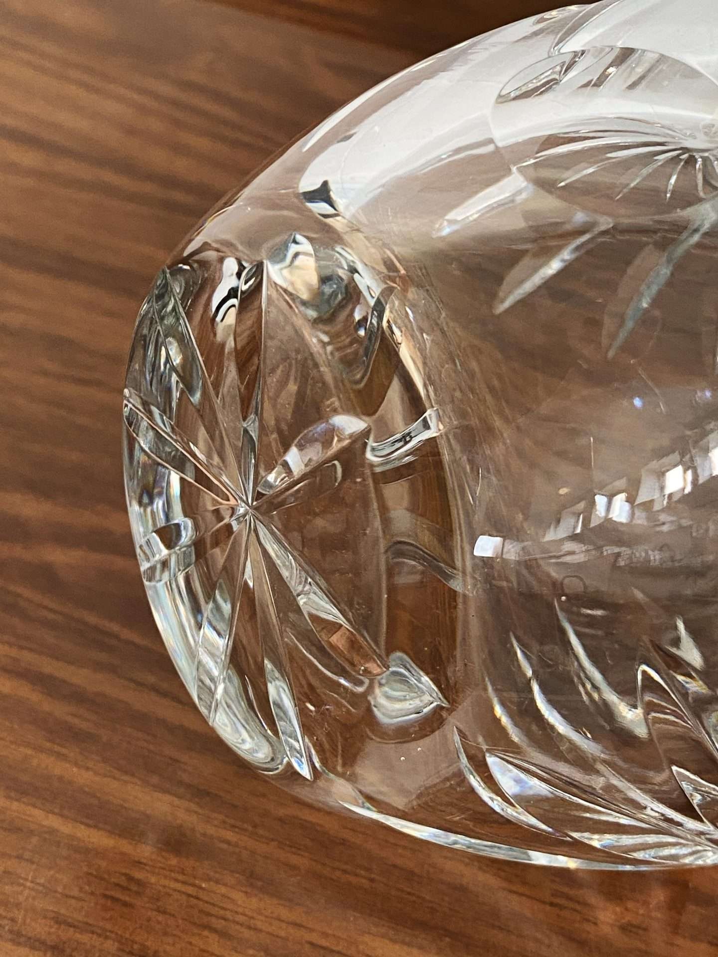 Vintage 60s Mid Century Optical Crystal Vase - Etsy