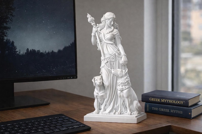 Hecate Figure in Resin/pla – Miniature Statue of the Greek Goddess ...