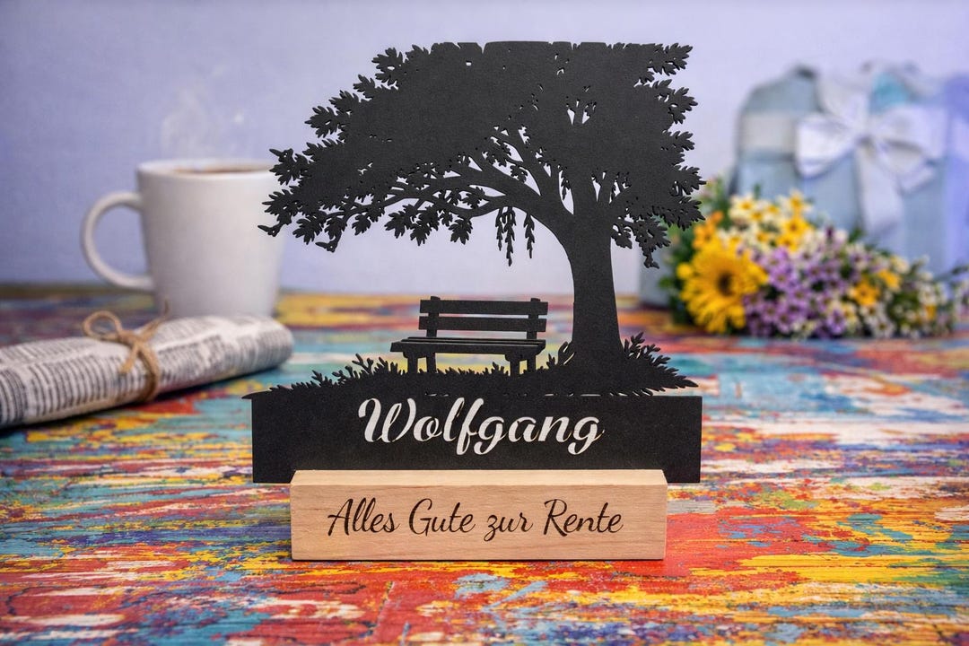 Retirement Money Gift – Wooden and PLA Display Stand – Gift for ...