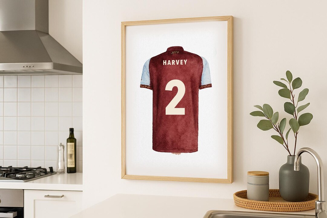 Aston Villa Custom 25/26 Shirt Poster – Personalised Football Print ...