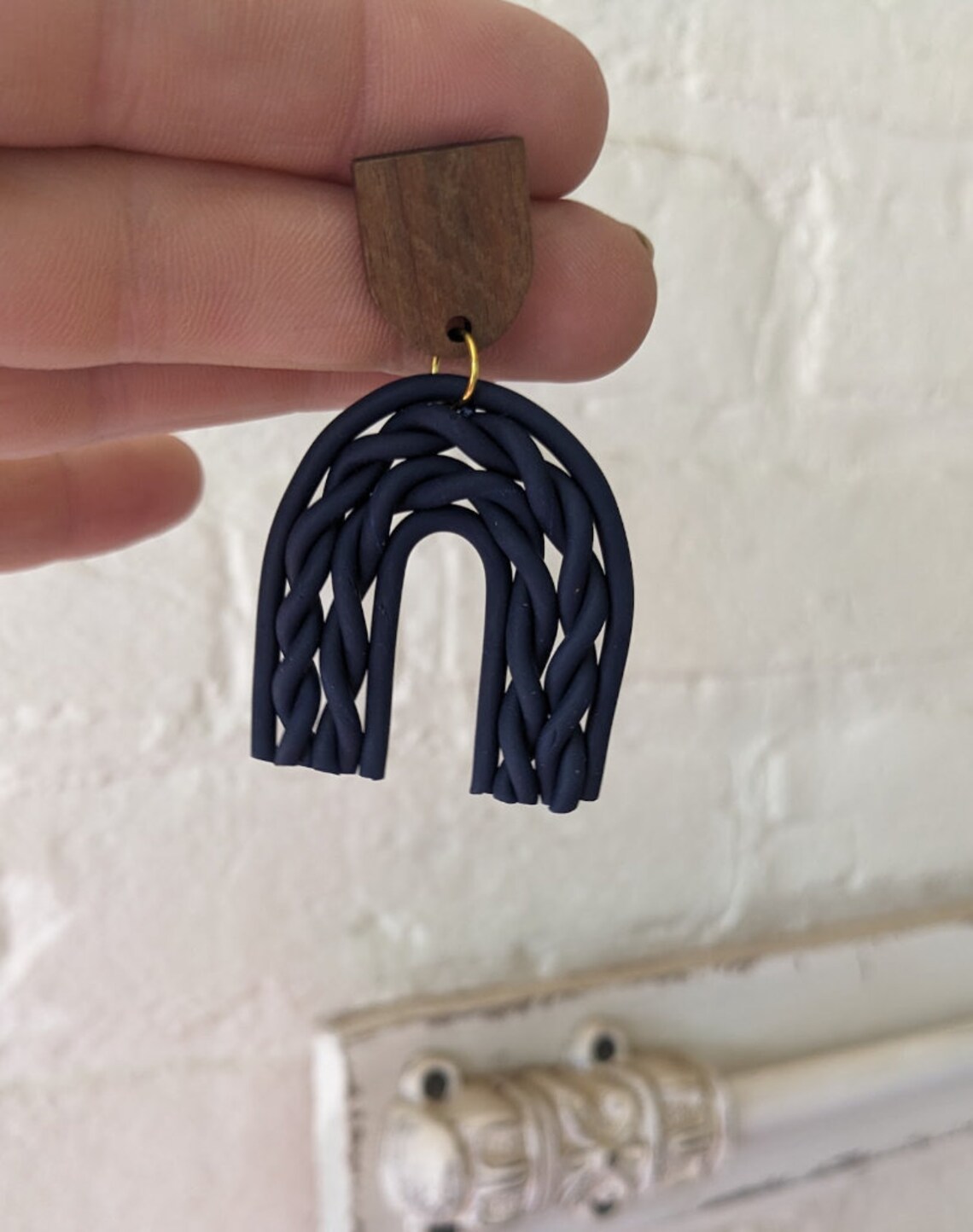 Cable Knit Polymer Clay Earrings Sweater Earrings Sweater Weather Fall ...