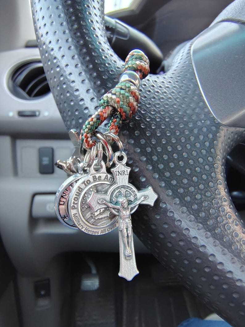 Military Paracord Rosary Tenner Catholic Prayer Beads Tactical Combat ...