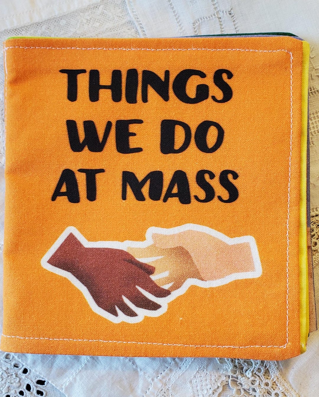 Quiet Soft Book for Mass Catechism Toddler Toy Play Church Christian ...