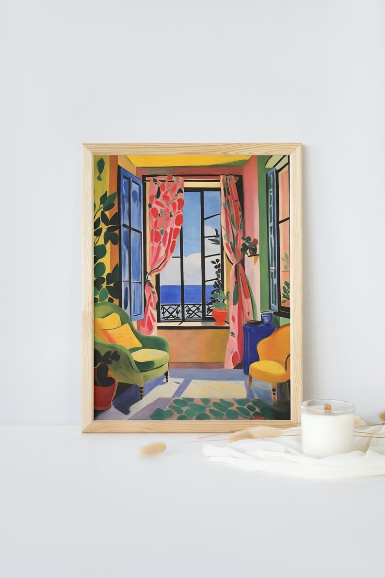 Henri Matisse Style Open Window Printable Wall Art - Etsy