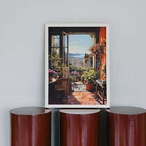 The Open Window Blue Sky Printable Wall Art - Etsy