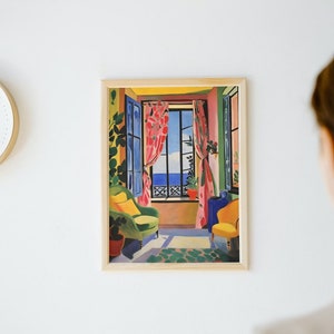 Henri Matisse Style Open Window Printable Wall Art - Etsy