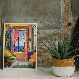 Henri Matisse Style Open Window Printable Wall Art - Etsy
