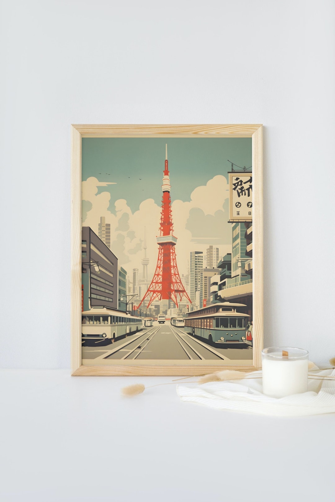 Vintage Tokyo Travel Poster: A Digital Download of the City's Most ...