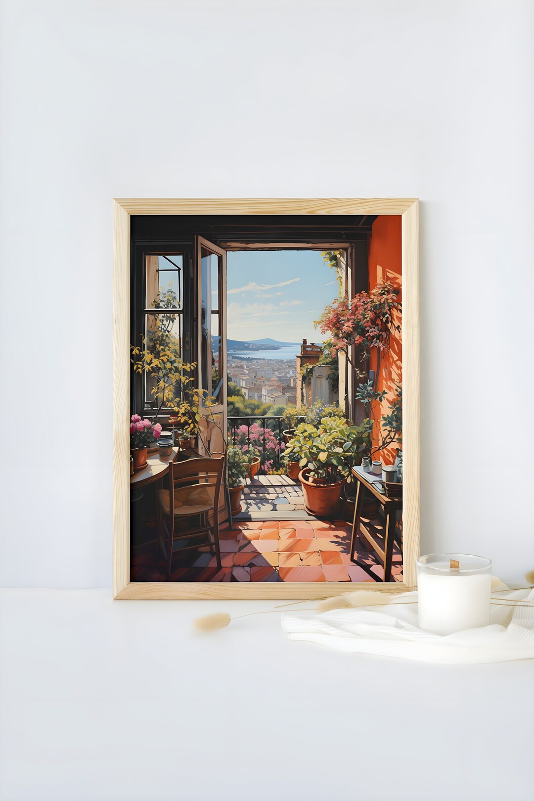 The Open Window Blue Sky Printable Wall Art - Etsy