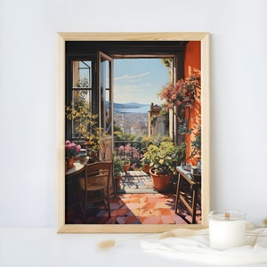 The Open Window Blue Sky Printable Wall Art - Etsy