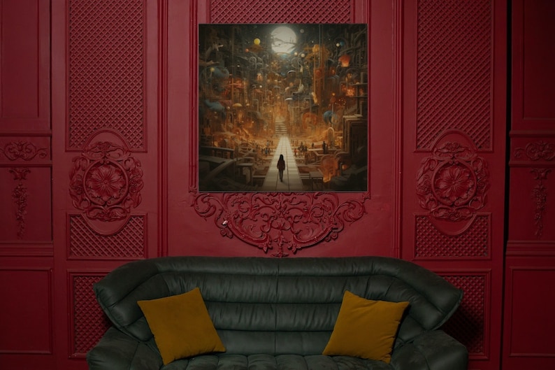 A Stroll Through the Multiverse, Room Decor Animal Painting, Printable ...