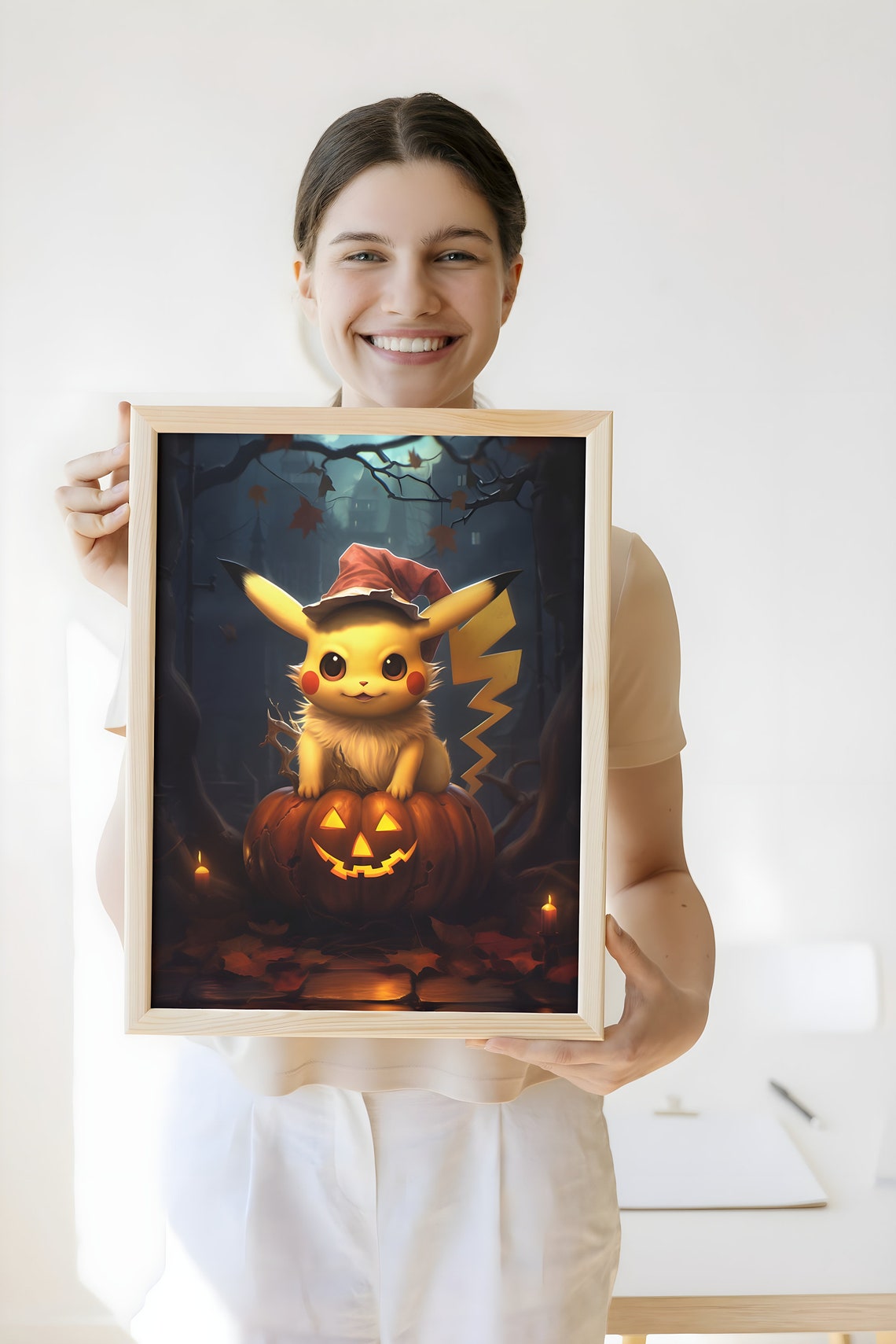 Spooky Pikachu Halloween Printable Wall Art - Etsy Spooky Pikachu Halloween Printable Wall Art - Etsy