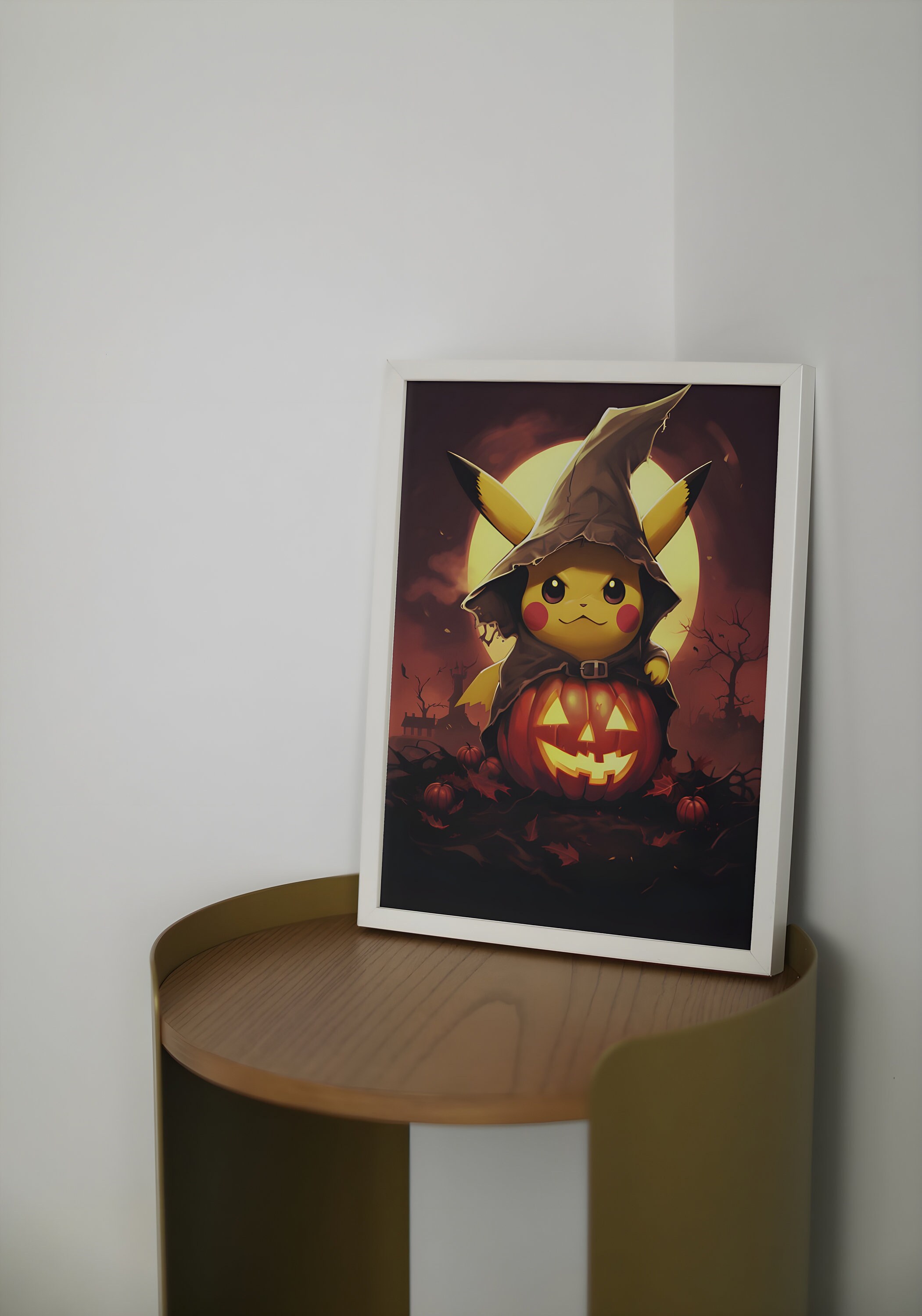 Spooky Pikachu Halloween Printable Wall Art - Etsy
