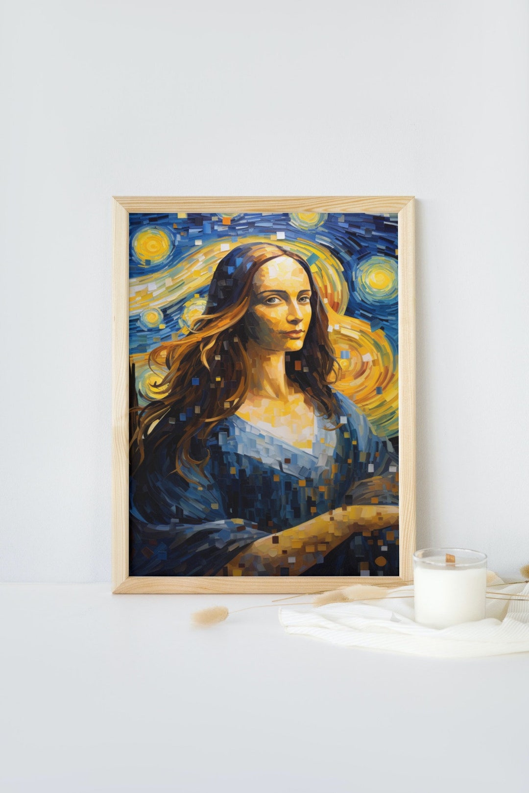 Reimagined Mona Lisa: Van Gogh's Bold Colors and Expressive ...