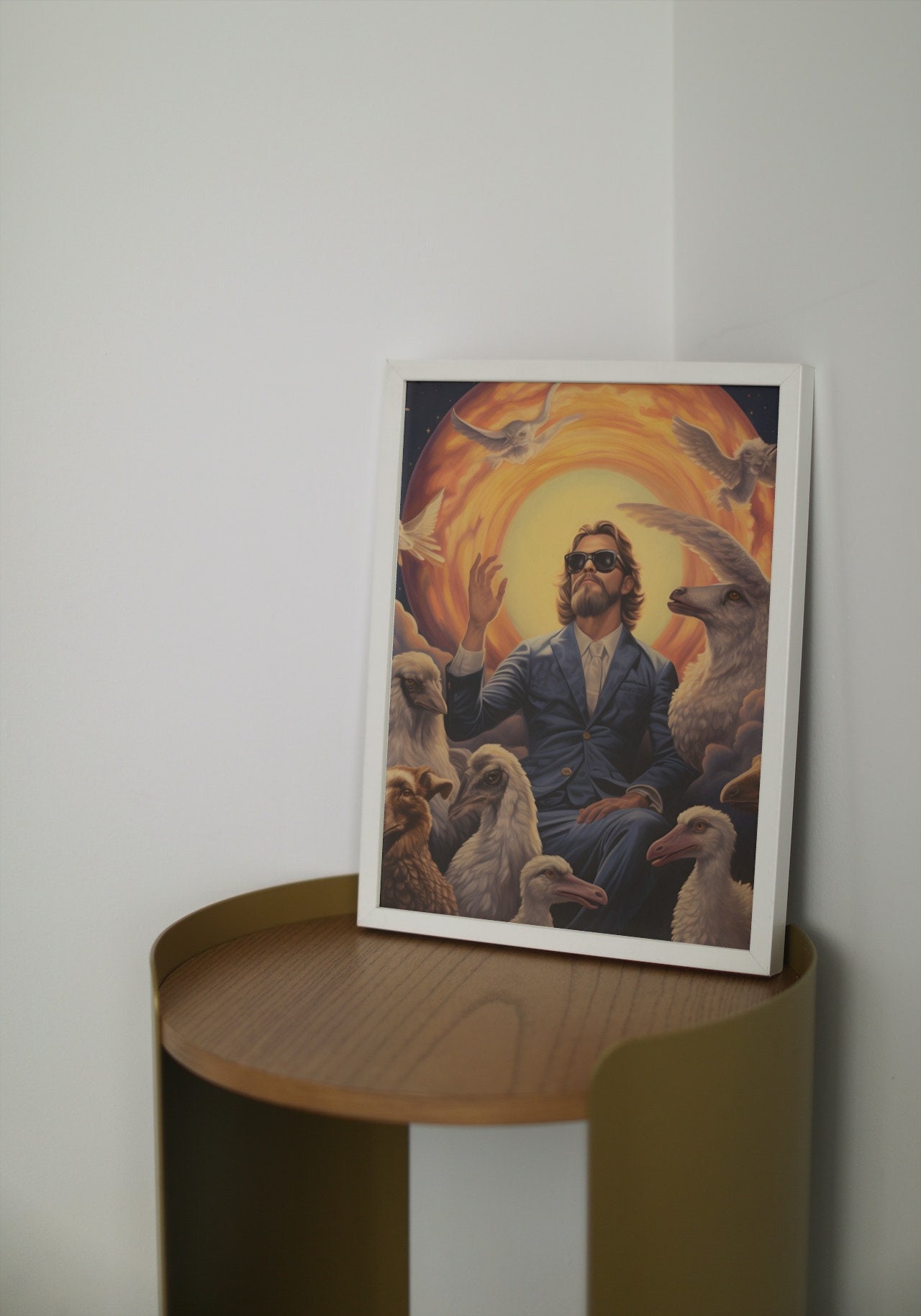 The Creation of Adam With Sunglasses Animals - Modern Printable Wall ...