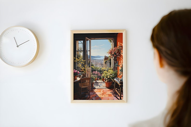 The Open Window Blue Sky Printable Wall Art - Etsy