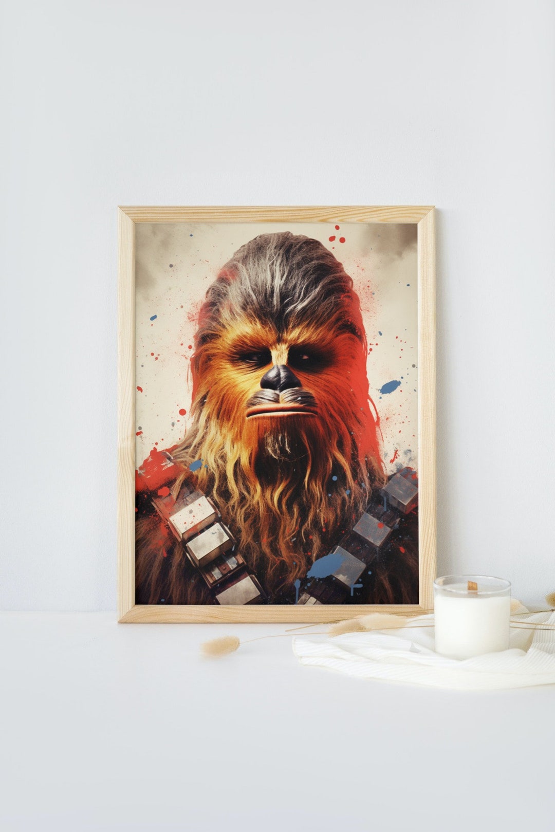 Star Wars Chewbacca Fan Art, Printable Wall Art, Digital Product ...