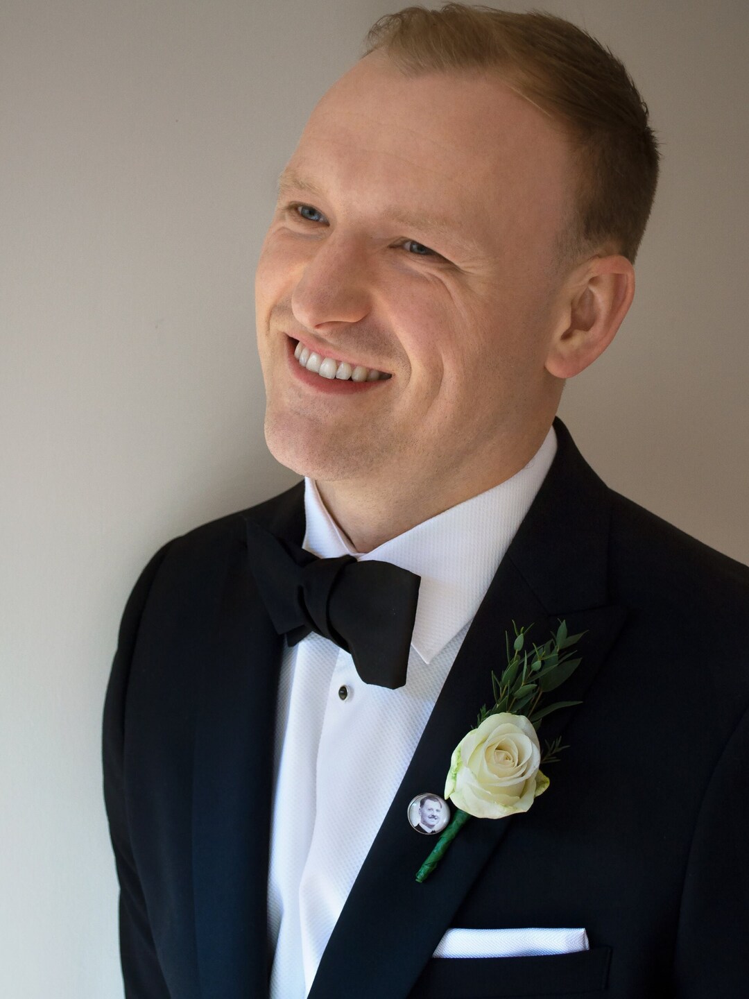 Groom Lapel Pin - Custom Lapel Pins - Personalised With Custom Photo ...