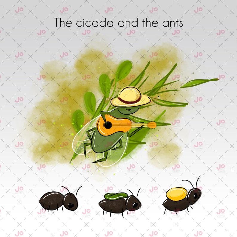 Aesop's Fables Elements Watercolour Png Transparent - Etsy