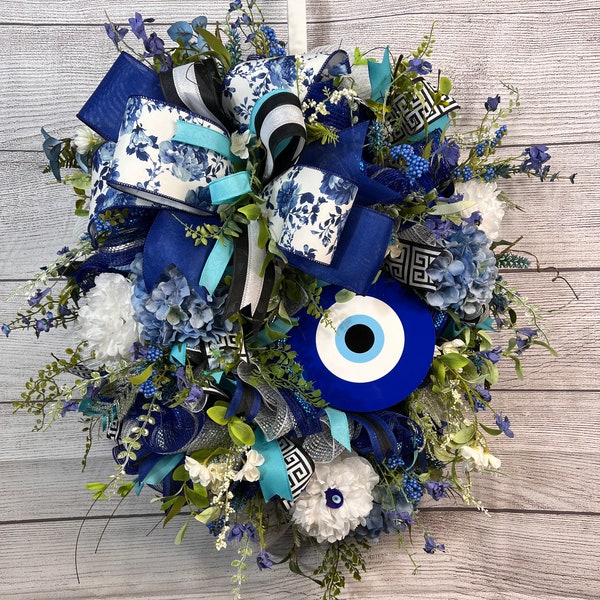 Evil Eye Wreath for Front Door - Etsy