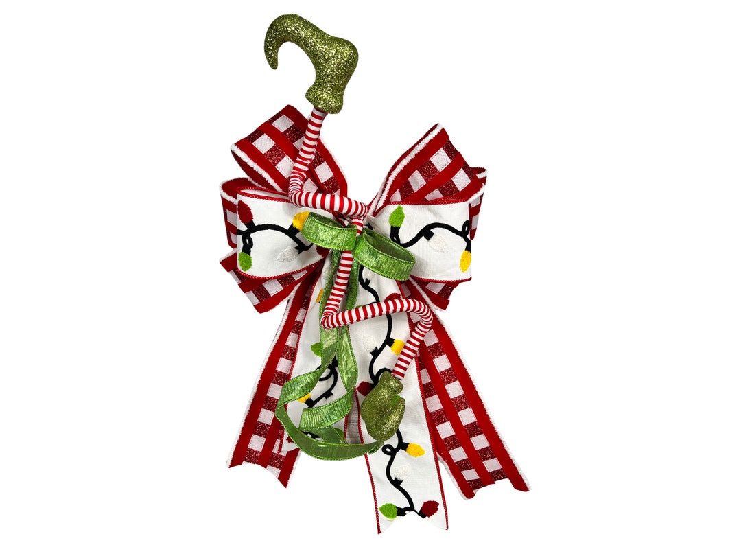 Big Red Christmas Bow: Tree Topper Decoration - Etsy