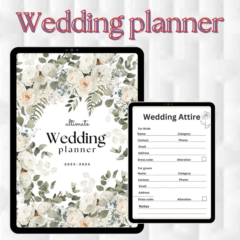 Wedding Planner Printable, Printable Wedding Planner Kit, Wedding ...