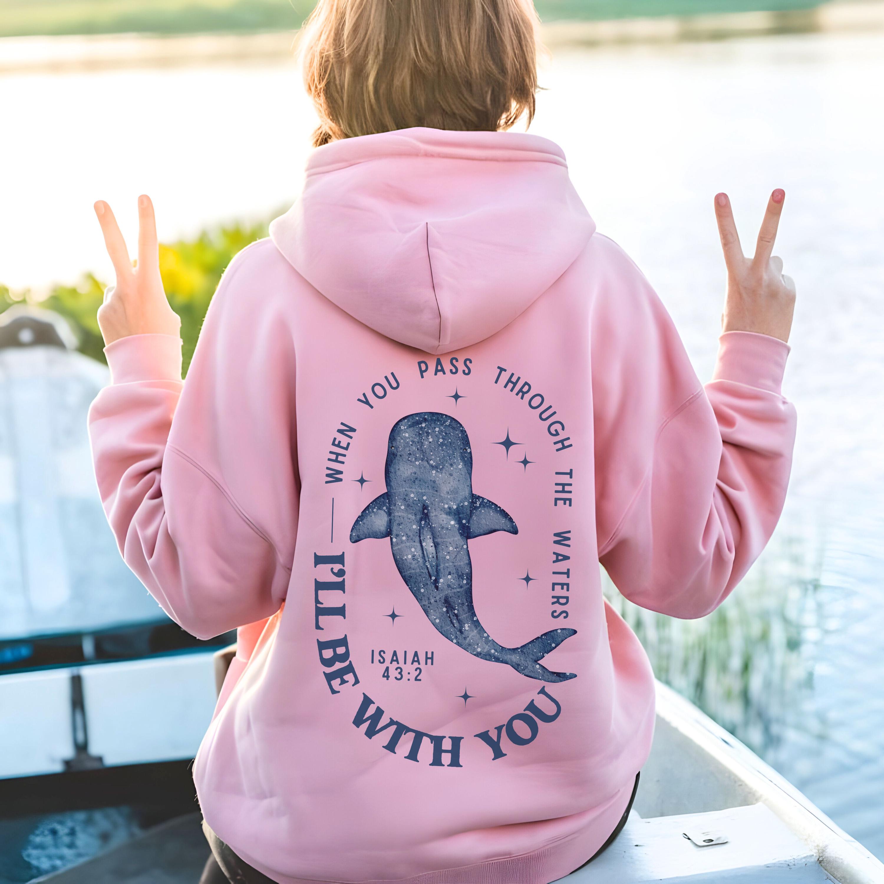 Whale Shark Christian Hoodie Inspirational Whale Hoodie Jesus Hoodie ...