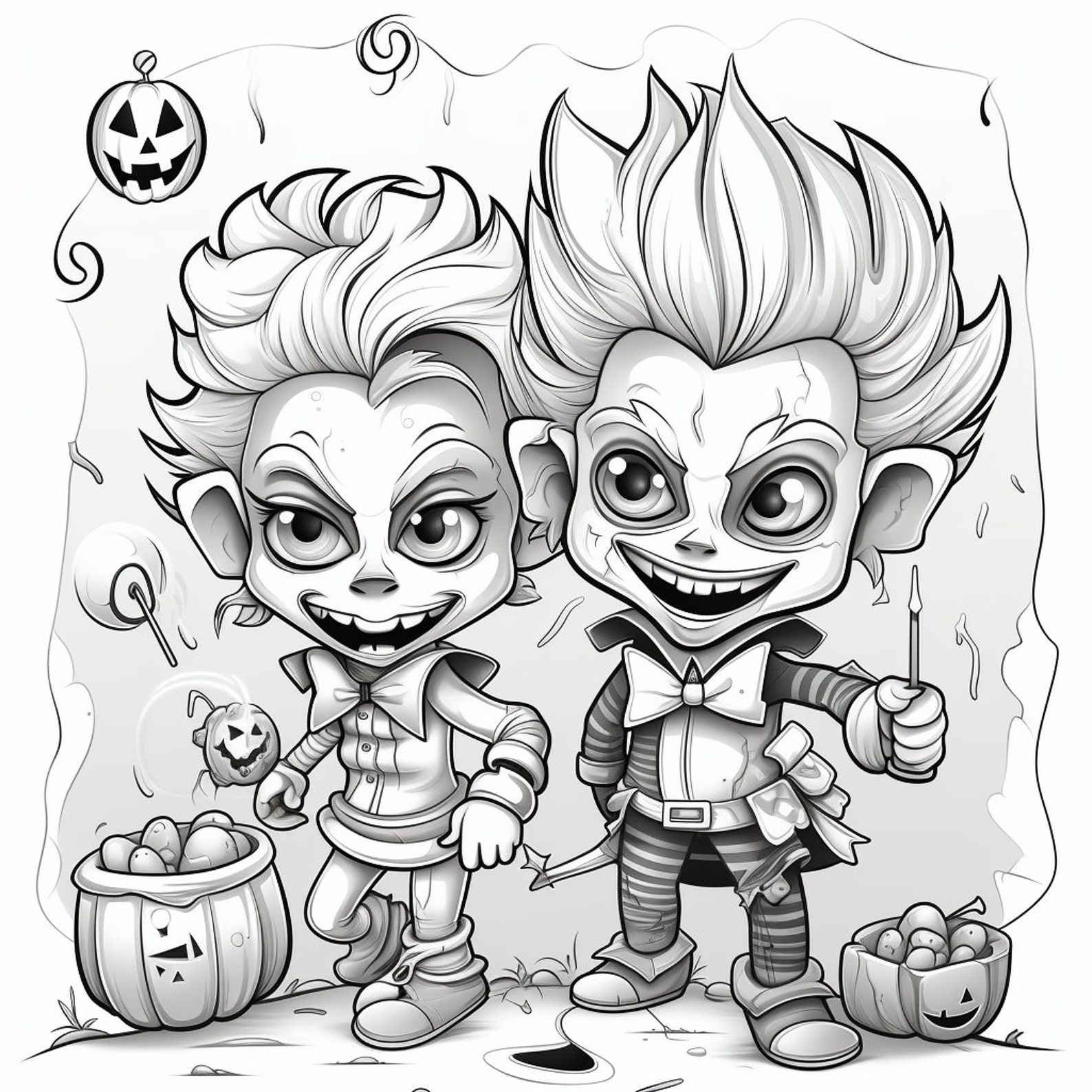 Glowing Ghouls, Illuminate Your Halloween Clowns Art, Haunted Harmonies ...