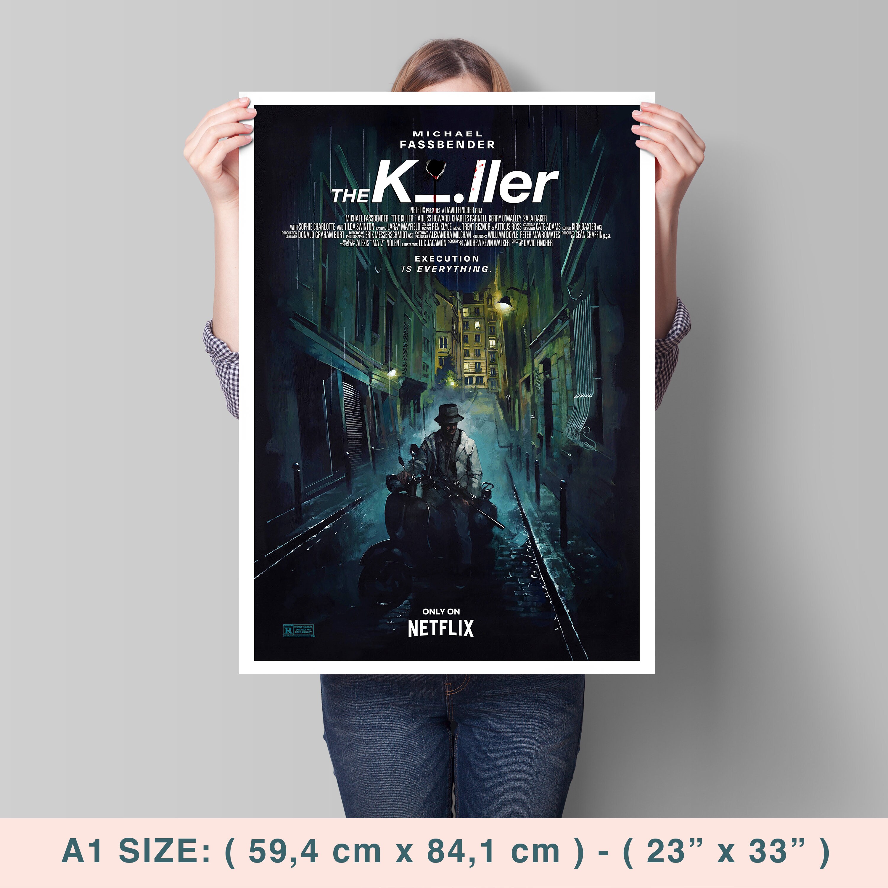 The Killer, David Fincher, Michael Fassbender, 2023 - HQ Movie Poster ...