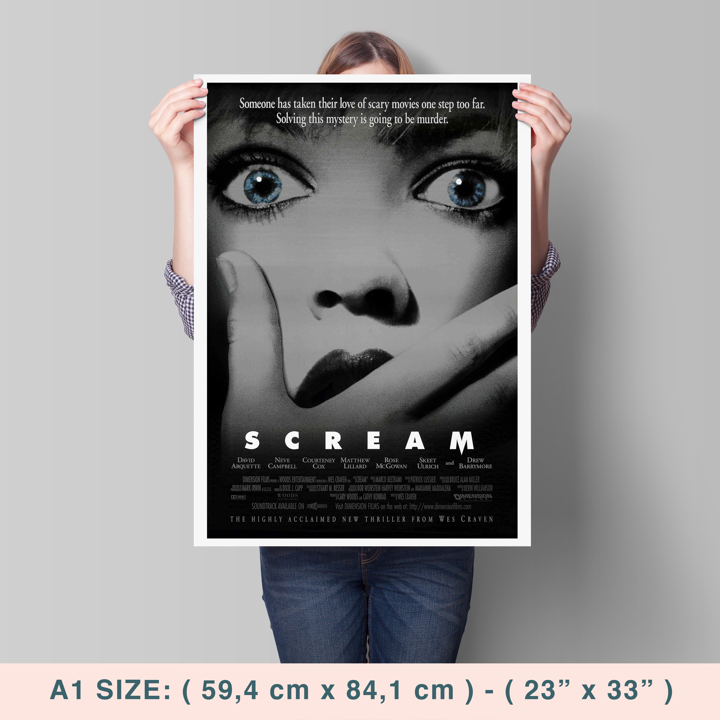 Scream 1996 Drew Barrymore Poster