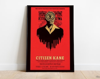 Citizen Kane 1941 Vintage Movie Poster - Etsy