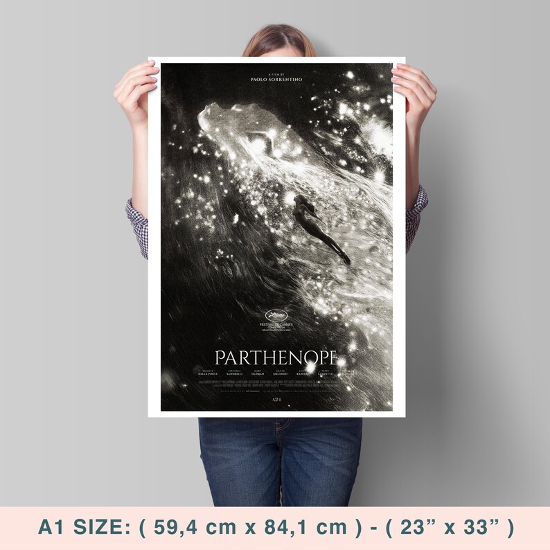 Parthenope, Paolo Sorrentino, 2024 - HQ Movie Poster, Premium Semi ...