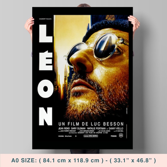 León Profesional Jean Reno Leon The Professional Minimalist Poster